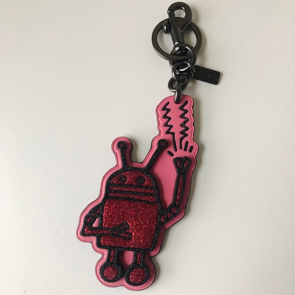 Coach | Accessories | Coach X Keith Haring Robot Leather Keychain ...